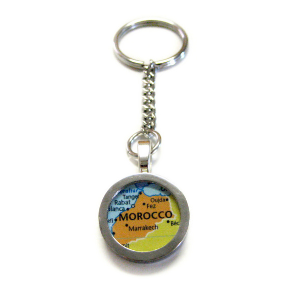 Kiola Designs | Accessories | Morocco Map Keychain | Poshmark